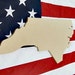 North Carolina Unfinished Wooden State Craft Decorable Shape, Any State ...