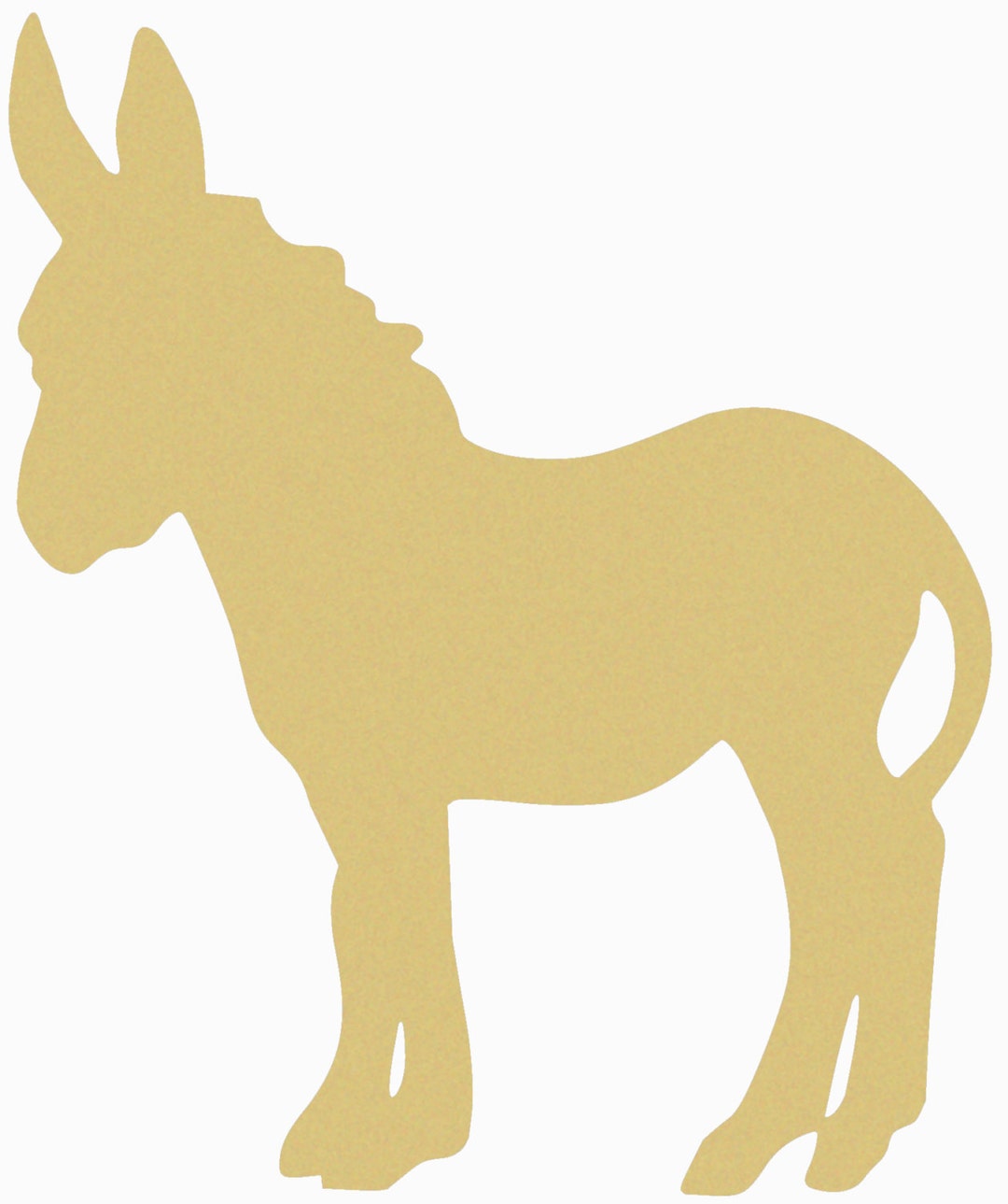 Unfinished Donkey Wood Craft Shape: DIY Barnyard Animal Cutout - Etsy