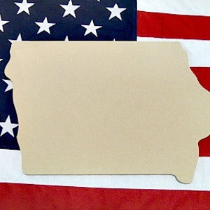 Iowa State Craft, Wooden Unfinished, Shape, Paintable, Any State ...