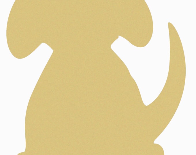 DOG Unfinished Wooden Craft Shape, Do It Yourself, DIY, Basic Dog Shape ...