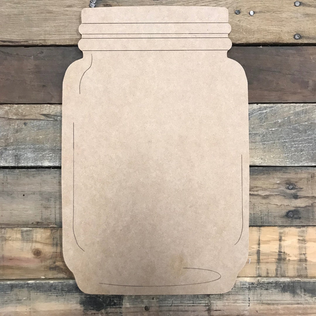 Plain Mason Jar, Basic Blank Kitchen Mason Jar Glass Jar Unfinished ...