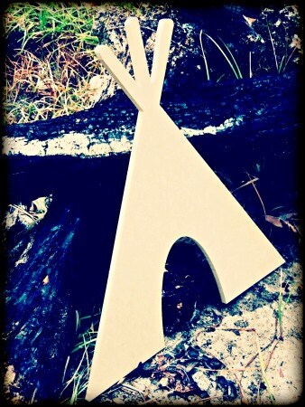 Tee Pee Unfinished Wooden Craft Shape Indian Teepee Tepee | Etsy