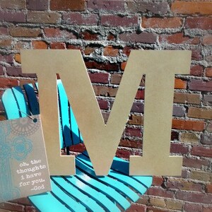 Rockwell Unfinished Wooden Alphabet Letter Large, Wood Wall Decor ...