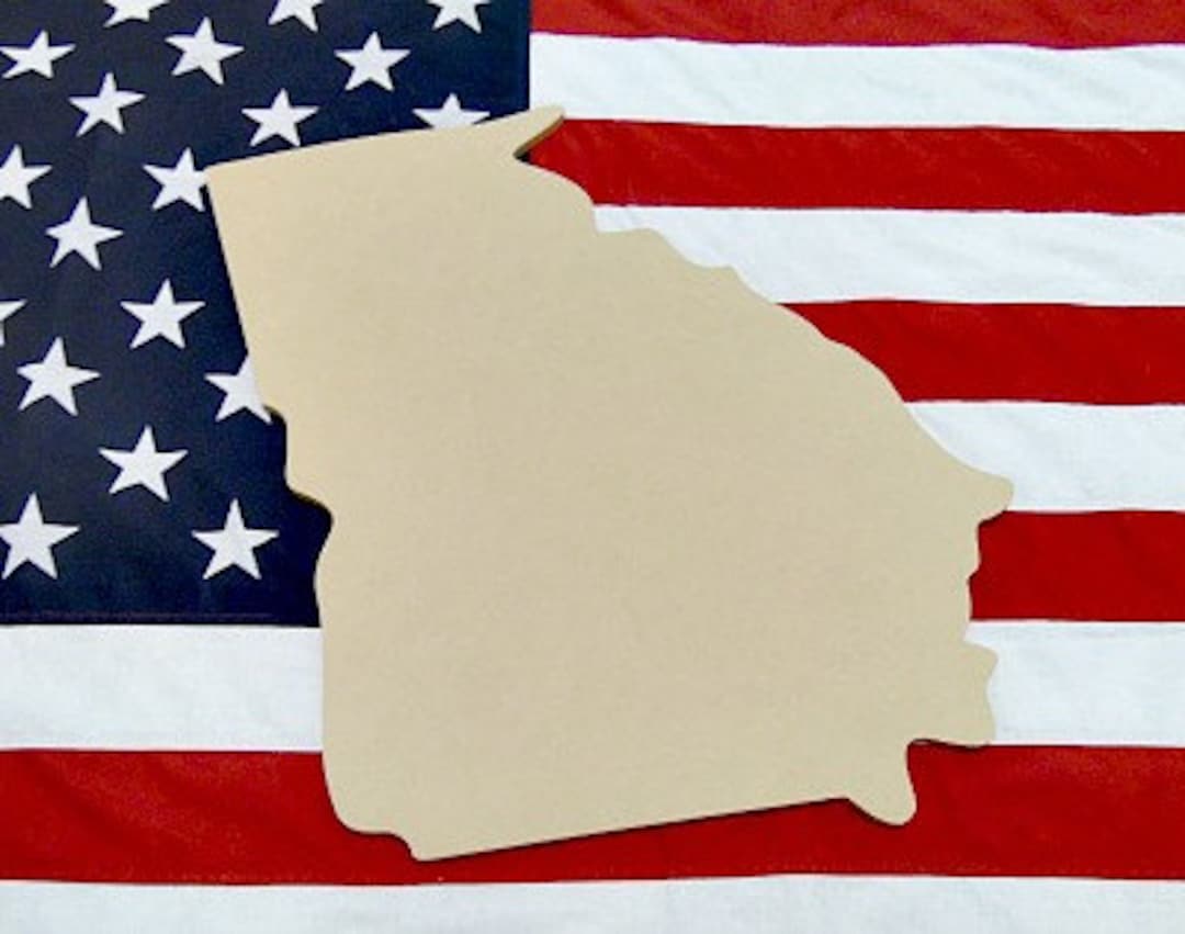 Georgia State Craft, Wooden Unfinished, Shape, Paintable, Any State ...