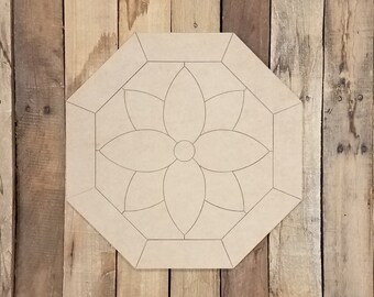 Woven Geometric Art Design Circle, Unfinished Wall Art, DIY Paintable ...