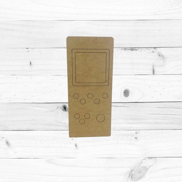 Gaming Console, 90's Shapes, Unfinished Wood Cutout, Paint by Line - Etsy