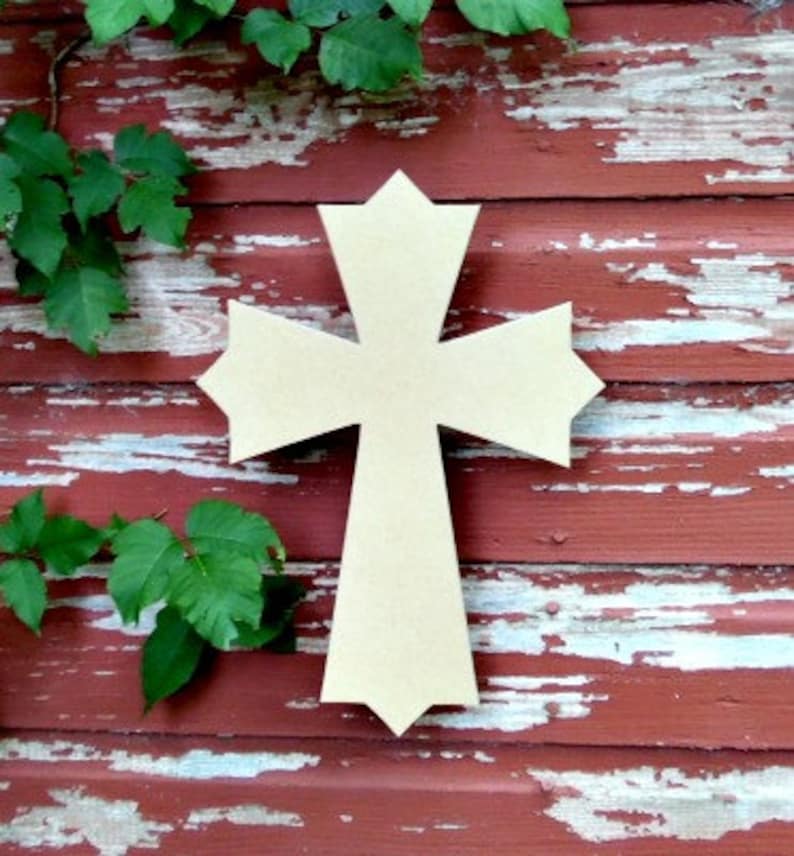 Unfinished MDF Wooden Cross: DIY Easter Home Decor - Etsy