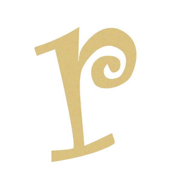 Curly Letters - Etsy