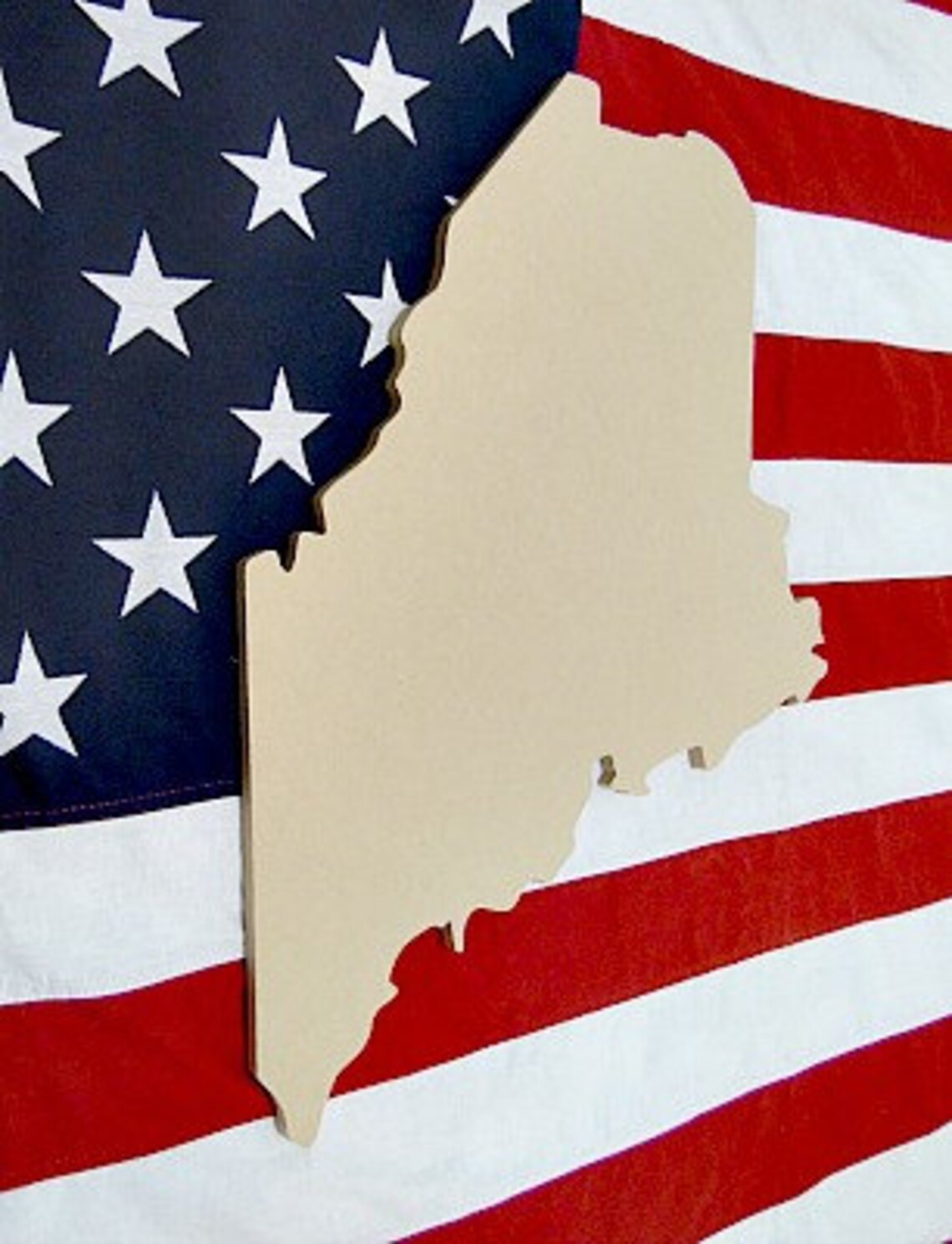 Maine Unfinished Wooden State Craft Decorable Paintable Shape | Etsy