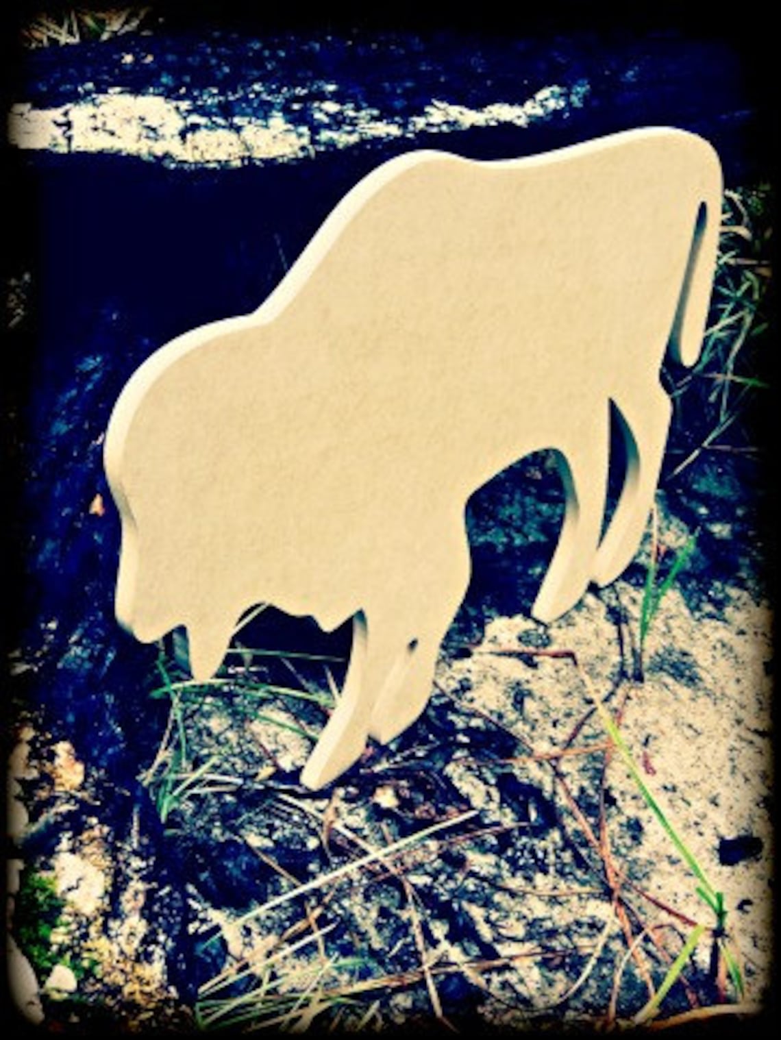 Buffalo Unfinished Wooden Craft Shape DIY Great Plains | Etsy