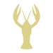 CRAWFISH Unfinished Wooden Craft Shape, Do It Yourself, Wooden Crawfish ...