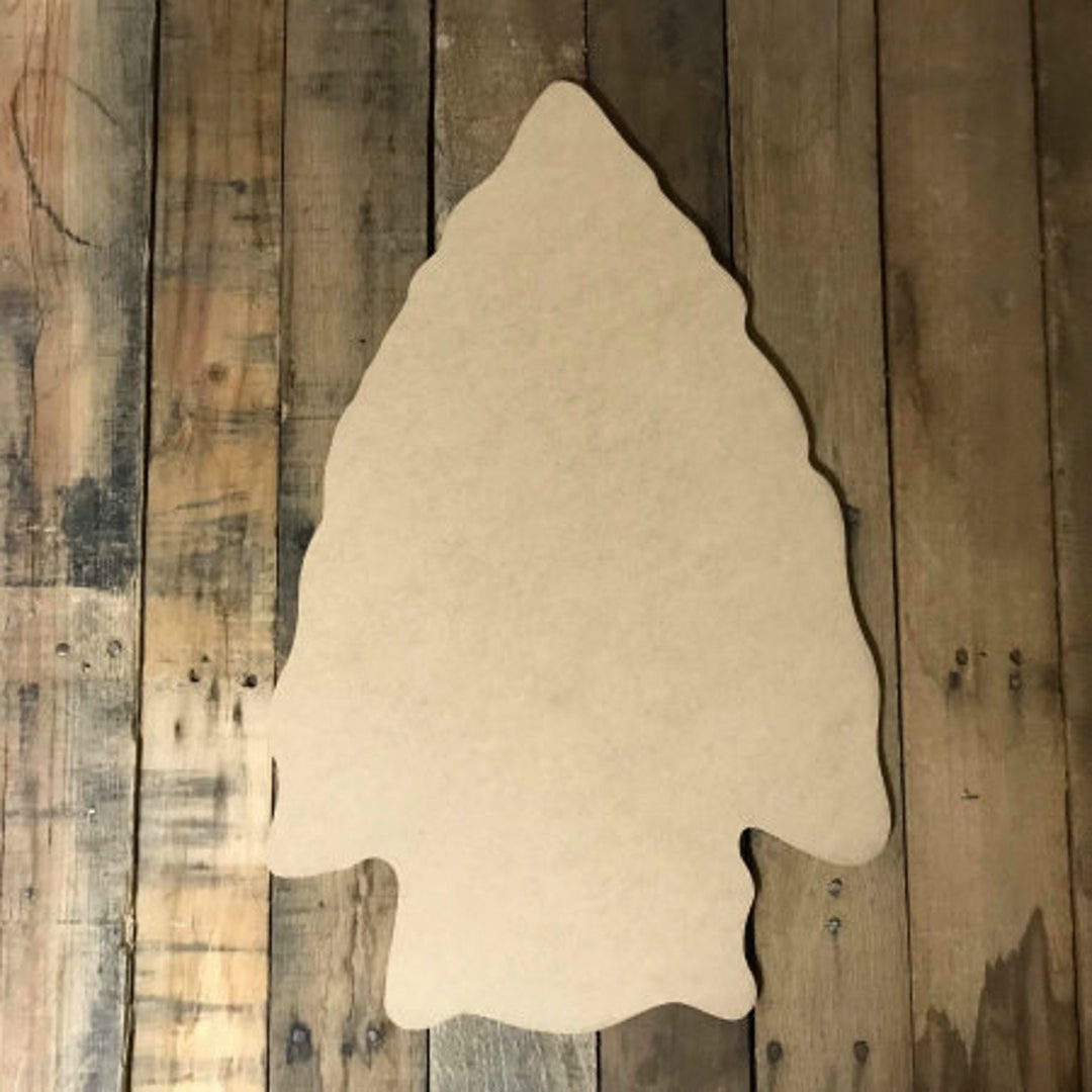 Unfinished Arrowhead Shape: Wooden Wall Decor, DIY Craft - Etsy