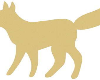 Fox Wood Cutout Arctic Fox Laser Cut Wood. A105 - Etsy