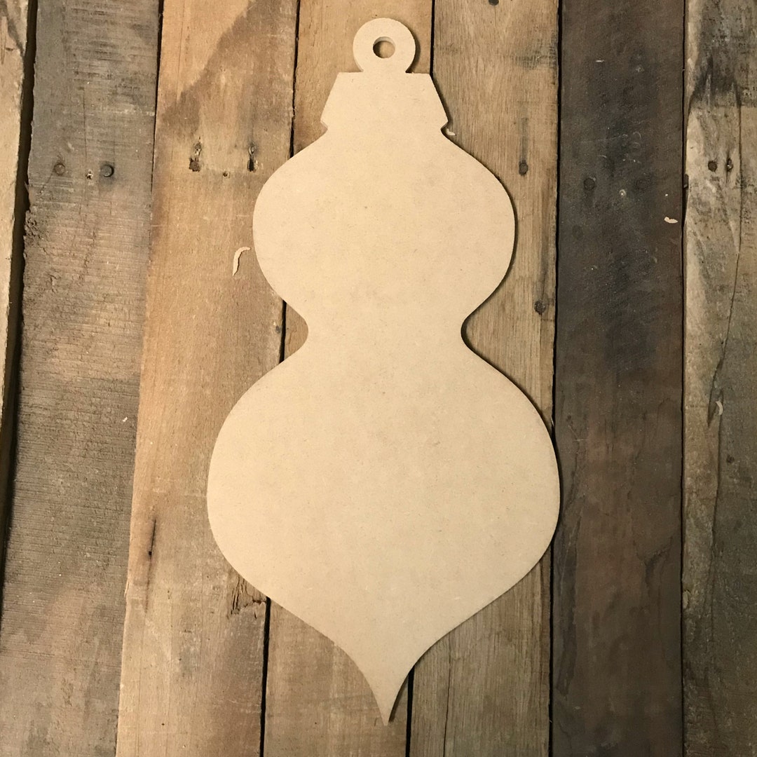 Wooden Ornament Cutout, Christmas Cutout, Christmas Holiday Shape, Wood ...