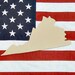 Virginia Unfinished Wooden State Craft Decorable Shape, Any State ...