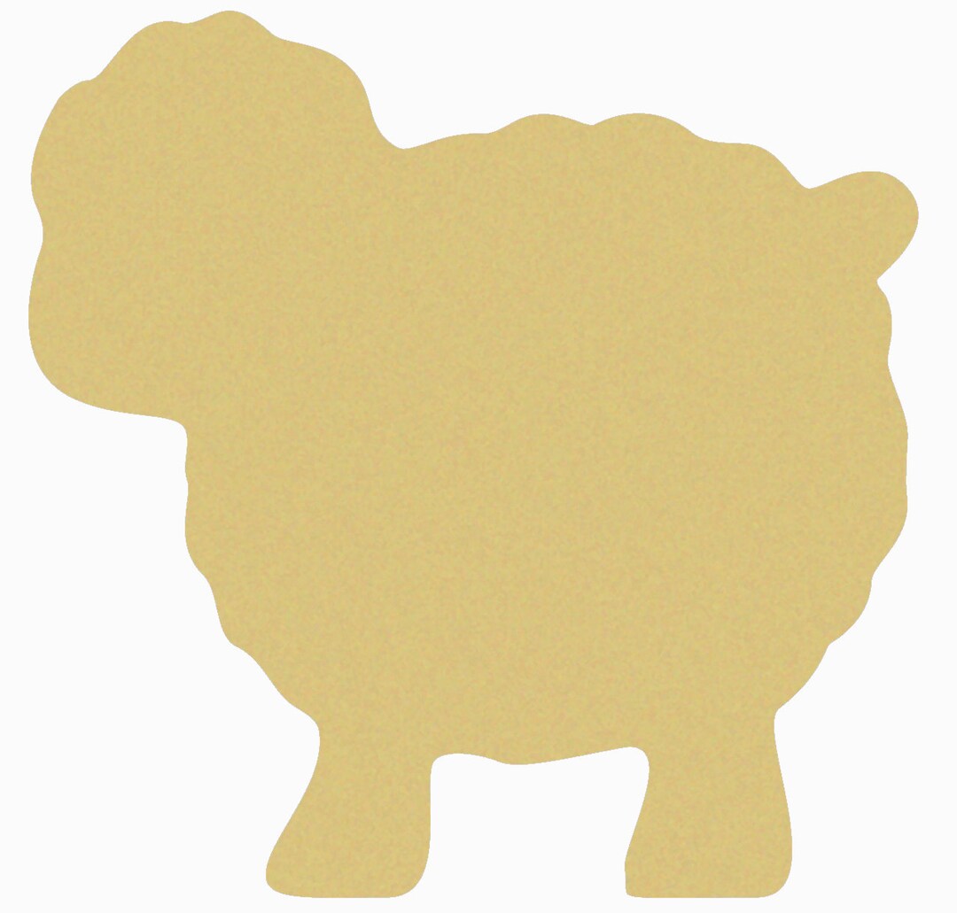 Unfinished Sheep Shape: DIY Wooden Craft Cutout - Etsy