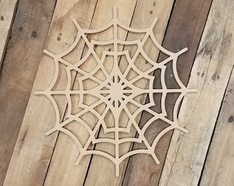 Spider Web Laser Cut Out Unfinished Wood Shape Craft Supply BUG83 - Etsy