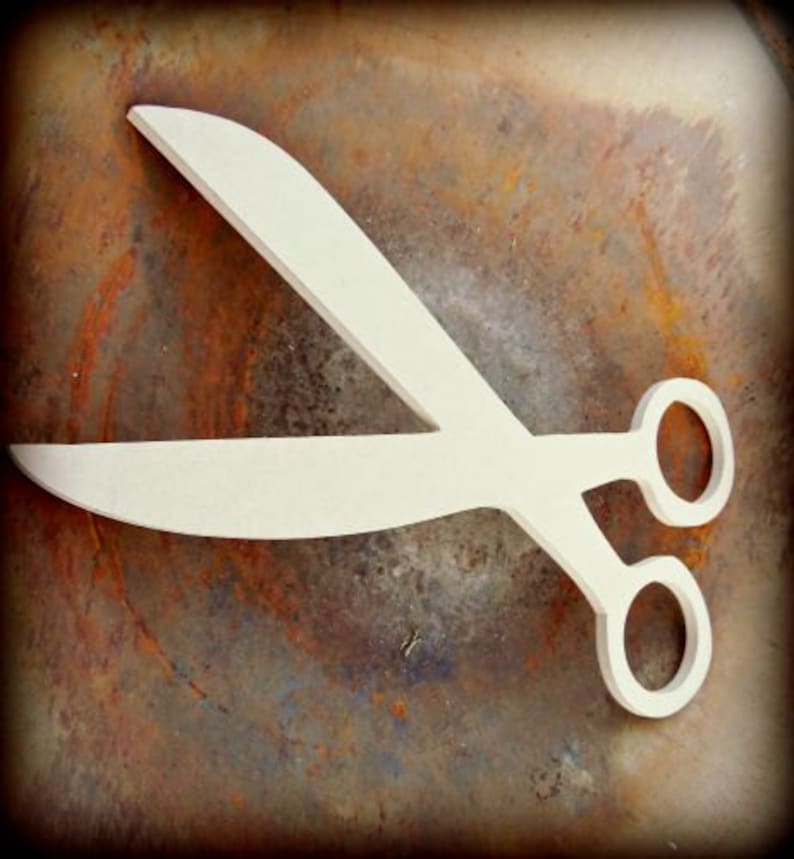 Scissors Hair Salon Beautician Wood Decor Unfinished - Etsy