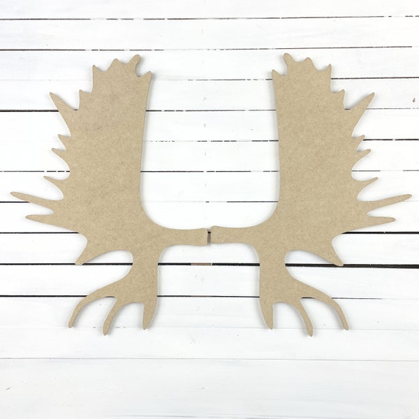 Wooden Craft Moose Antlers - Etsy