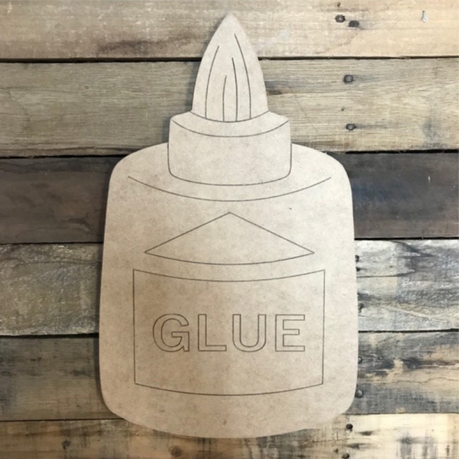 Glue Cutout Back to School Supply Kid's Craft Glue Bottle | Etsy