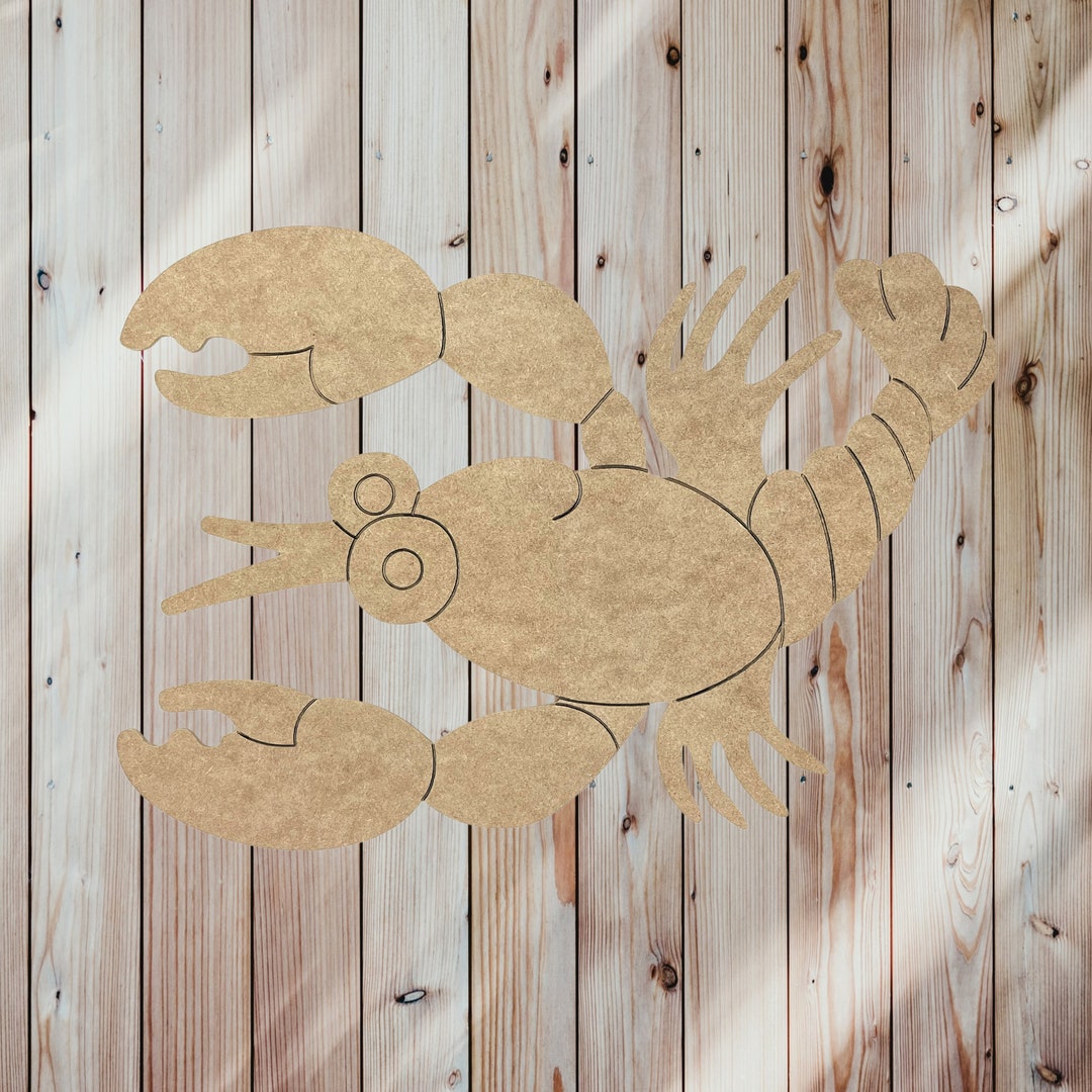 Buy Our Crawfish Wooden Craft Cutout Today! Unfinished Craft Shape, DIY ...