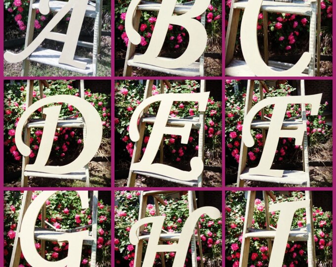 Unfinished Wooden Alphabet Letter, Wood Letter, Wall Decor, Monotype ...