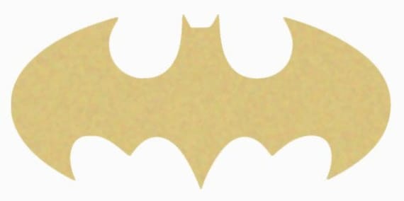 BAT SYMBOL Unfinished Wooden Craft Shape Do It Yourself Dark | Etsy
