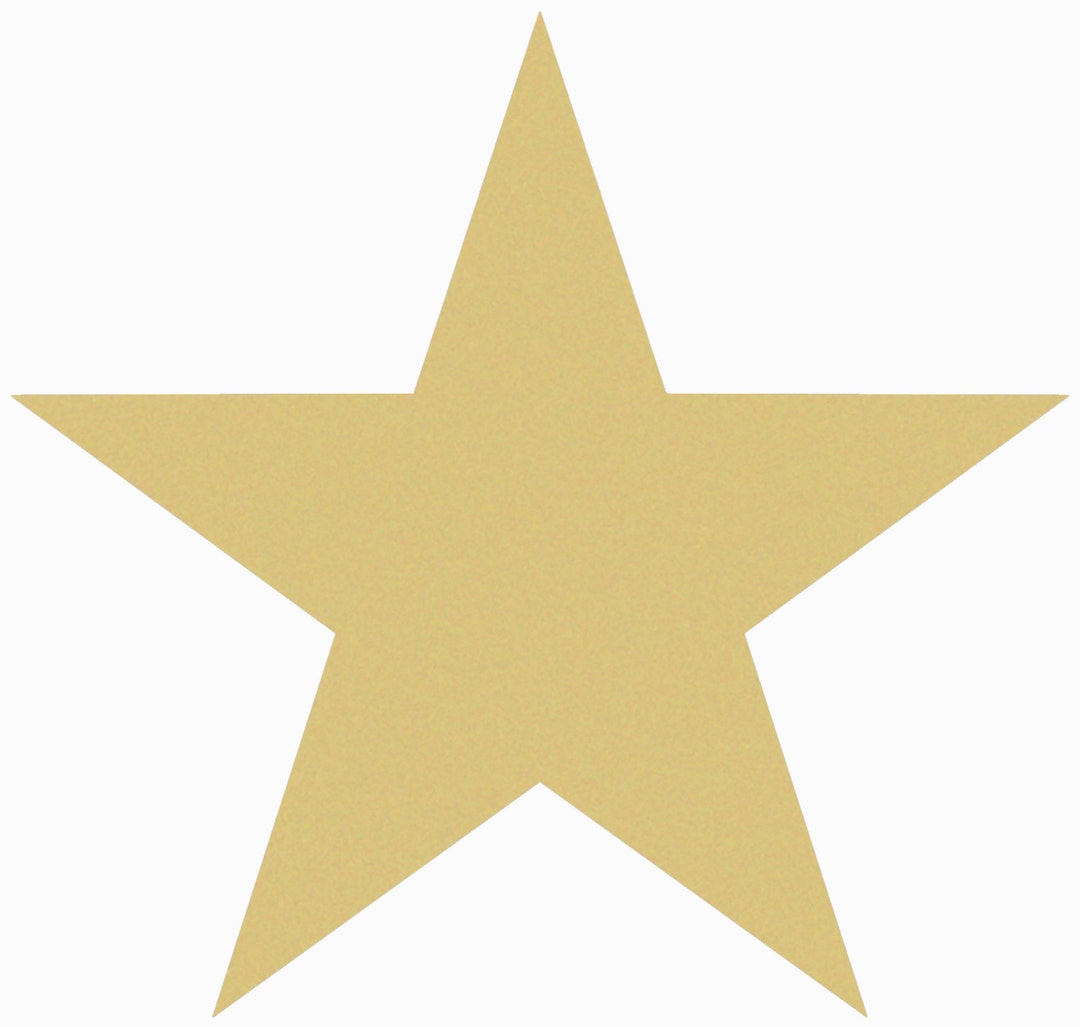 STAR Unfinished Wooden Craft Shape, Do It Yourself, Wooden Star Cutout ...