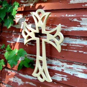 Decorative Window Cross Plain Paintable, Art Craft Blank Cross #60 ...