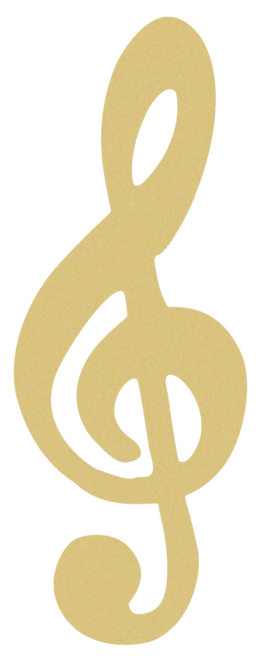 Unfinished Wooden Treble Clef: DIY Craft Shape - Etsy