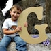 Unfinished Wooden Alphabet Letters: DIY Craft, Wall Art Decor - Etsy