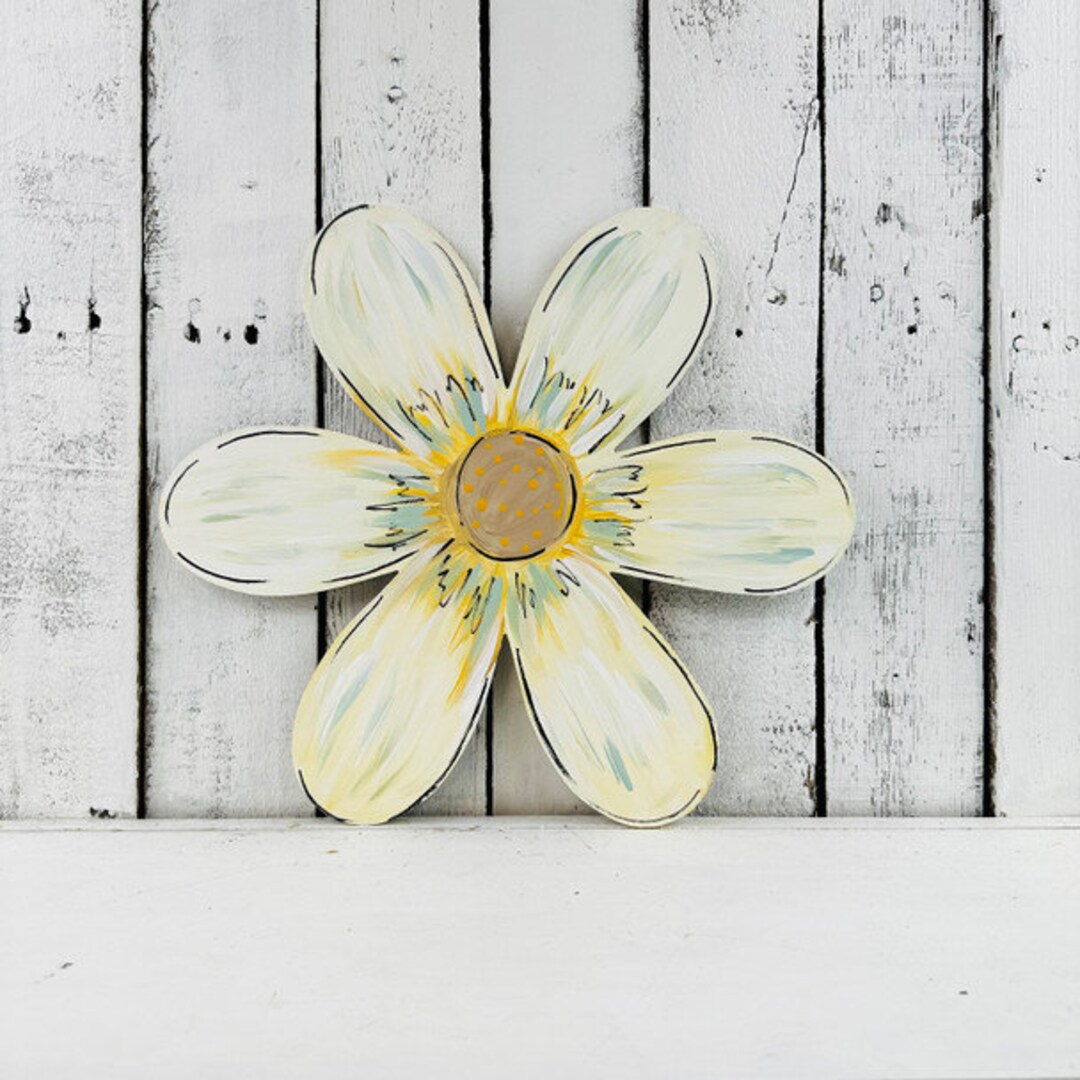 Daisy, Flower, Door Hanger, Unfinished Wooden Craft Shape, Do It ...
