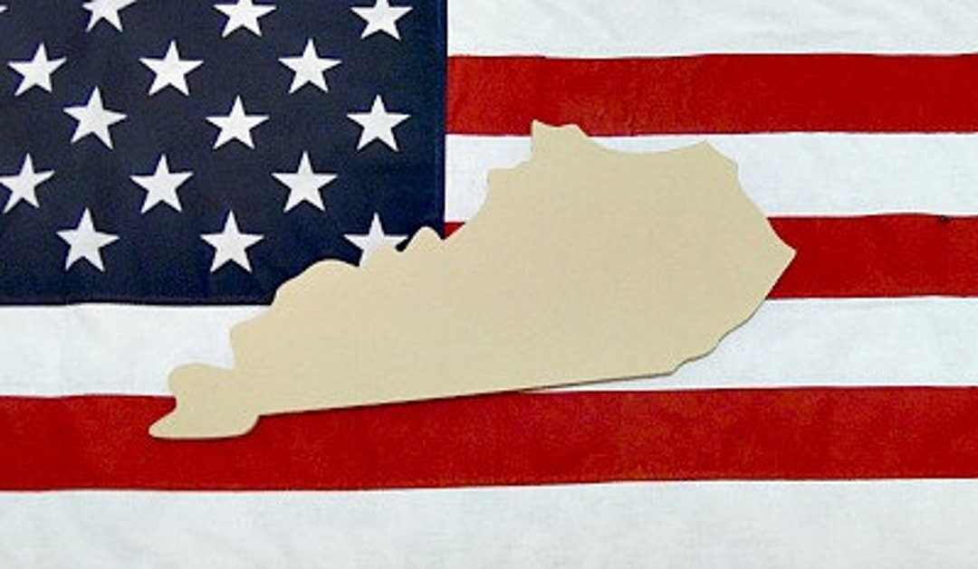 Kentucky Unfinished Wooden State Craft Decorable Paintable Shape, Any ...