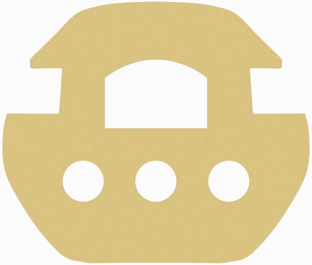 Wooden Ark Shape, Wood Ark Cutout, Noah's Ark Door Hanger, Unfinished ...