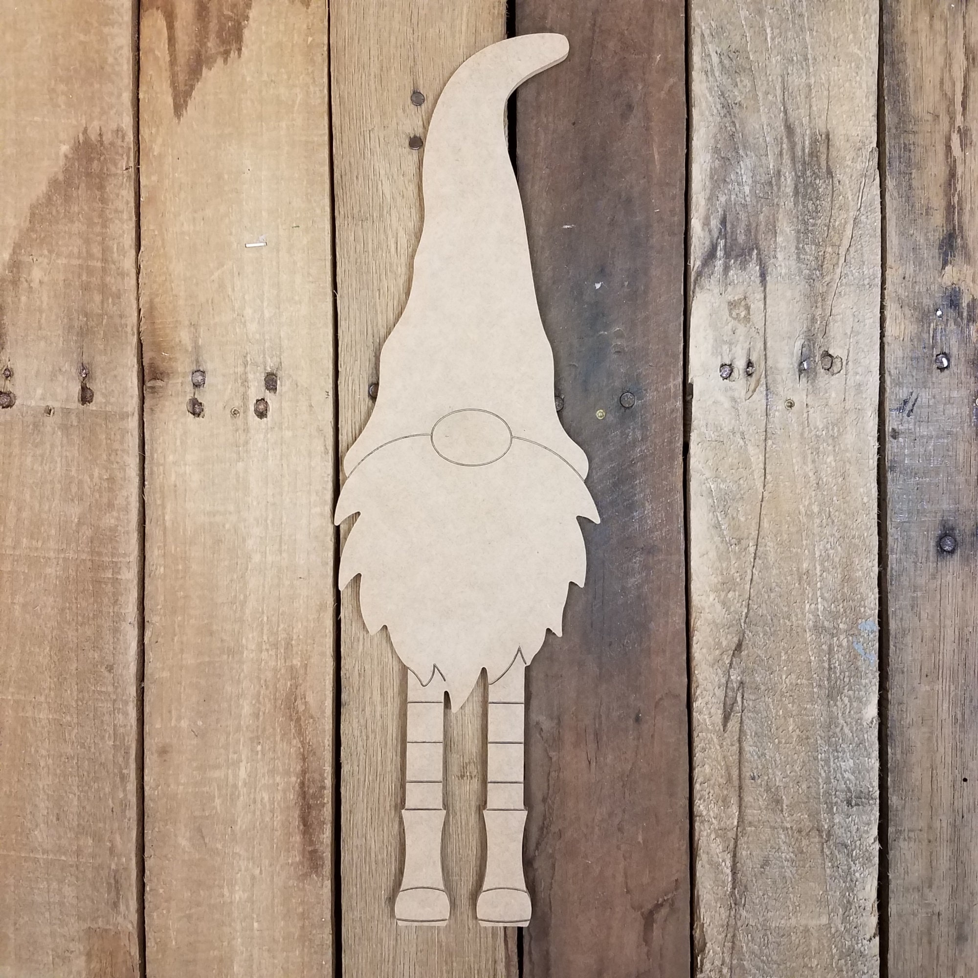 Skinny Leg Gnome Wooden Shape Paint by Line Engraved DIY - Etsy
