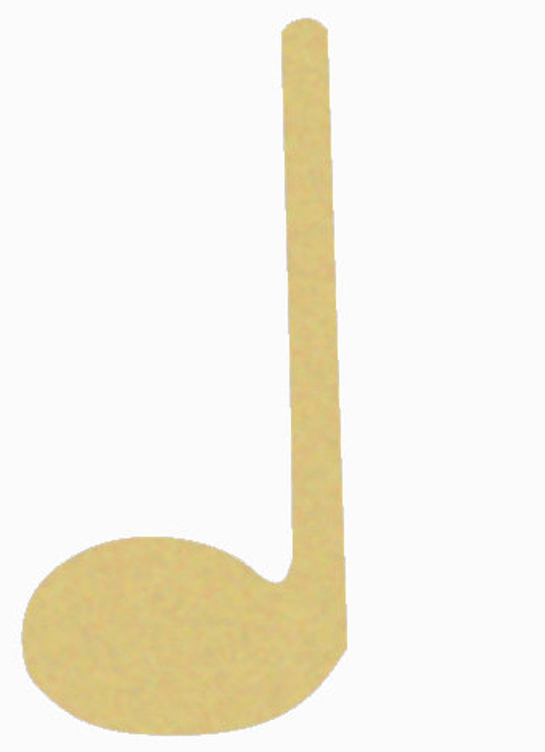 QUARTER NOTE Unfinished Wooden Craft Shape, Do It Yourself, Classical ...
