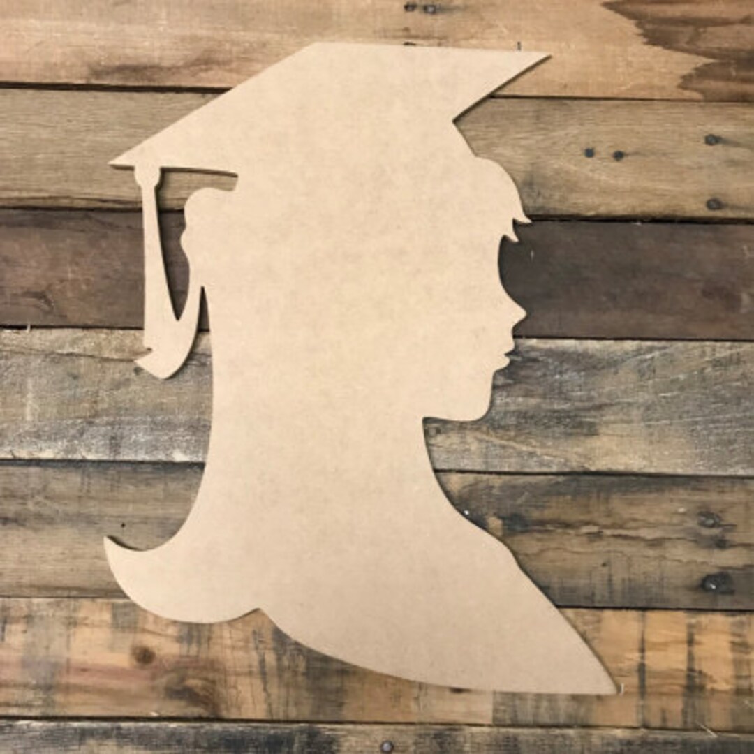 Girl Graduating, Unfinished Wooden Cutout Craft, Scholastic Academic ...