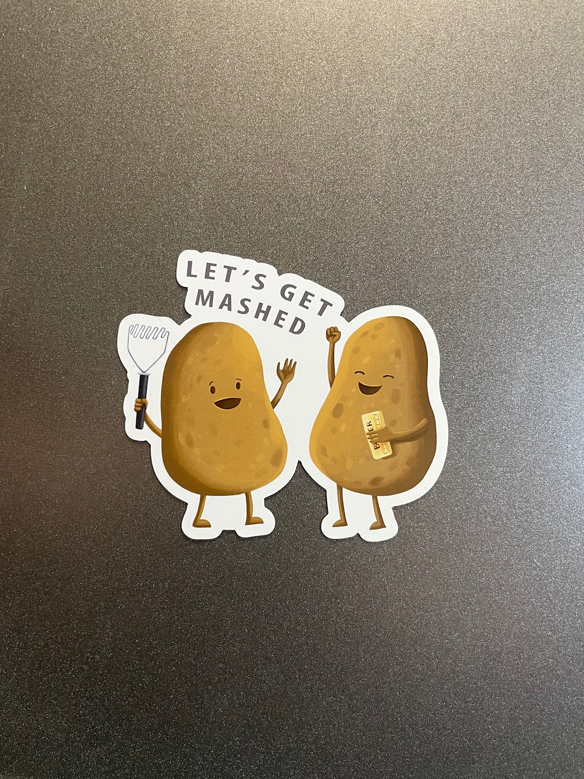 Refrigerator Magnet - Let’s Get Mashed - Kitchen Decor - Funny Magnet ...