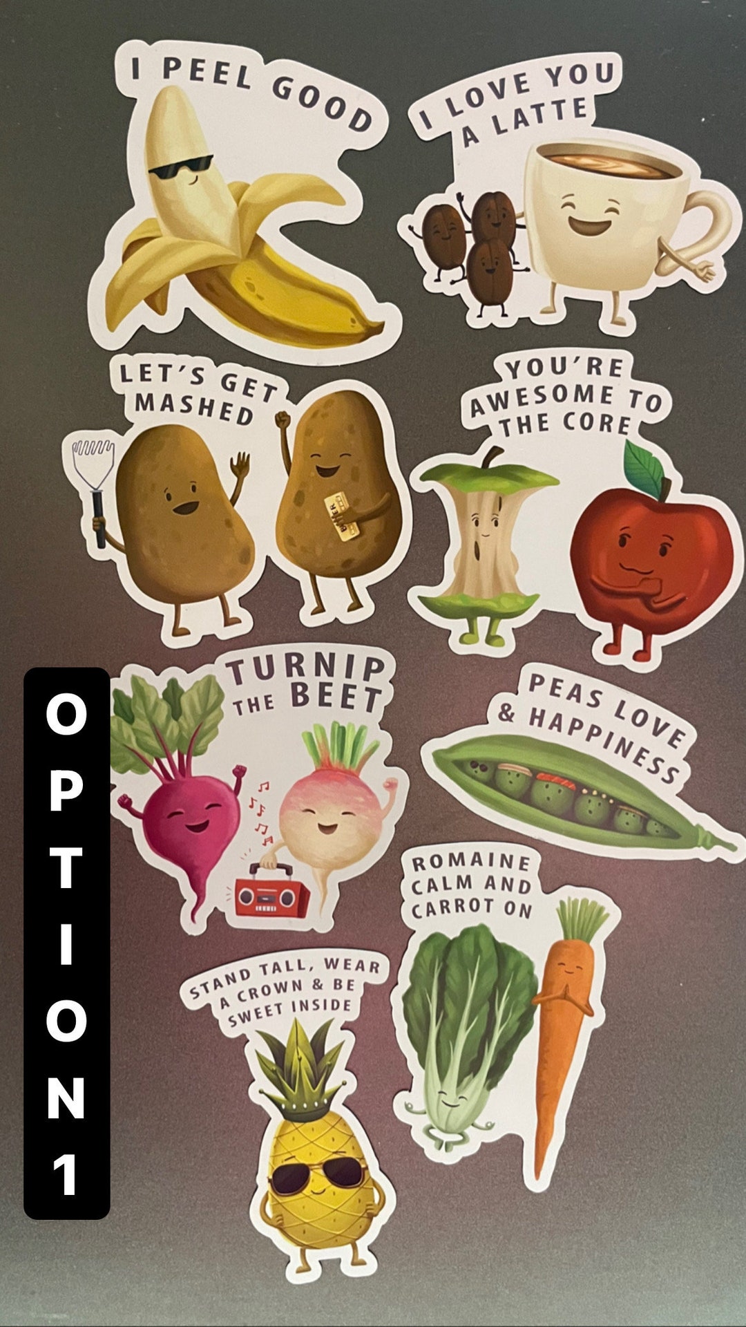 Set of 8 Magnets - Fridge Magnets - Thin Magnets - Foodie Magnets ...