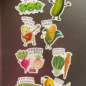 Set of 8 Magnets - Fridge Magnets - Thin Magnets - Foodie Magnets ...