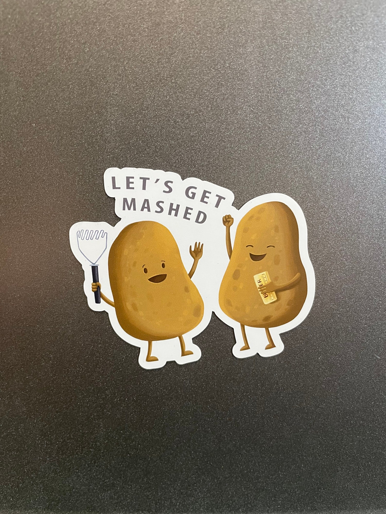 Refrigerator Magnet - Let’s Get Mashed - Kitchen Decor - Funny Magnet ...