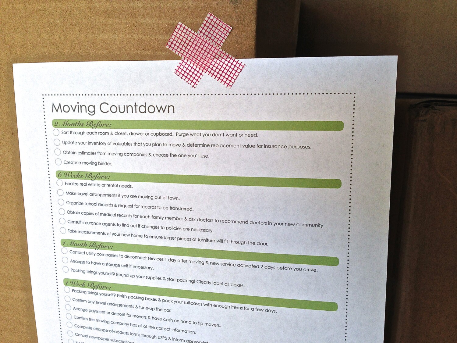Moving & Packing Printables Pack - INSTANT DOWNLOAD - Etsy