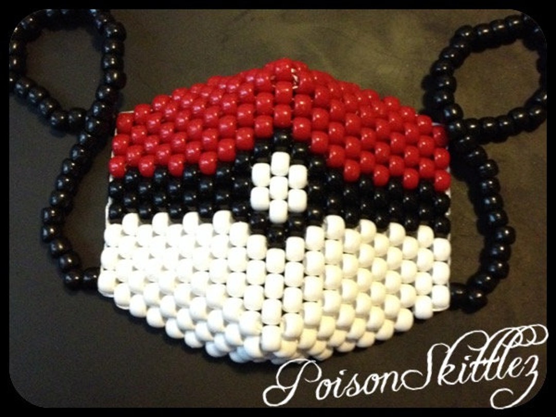 Pokeball Kandi Mask - Etsy