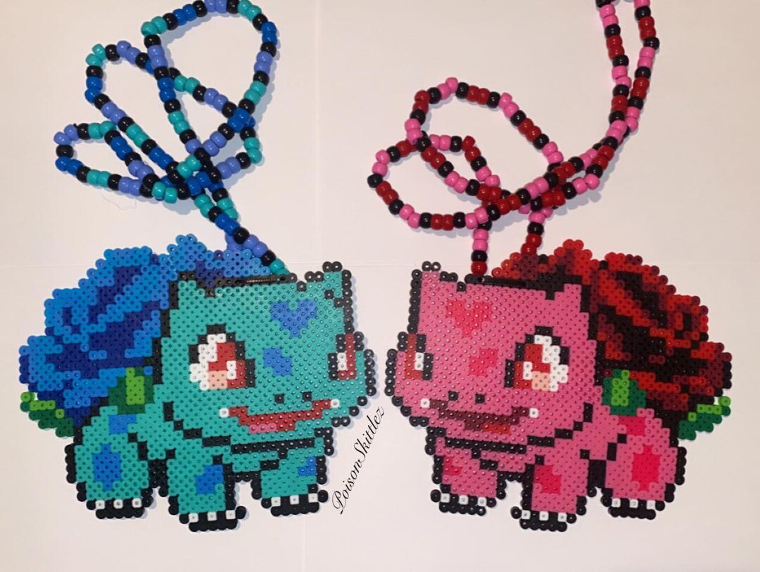 Bulbasaur Love Roses Necklace His and Hers - Etsy