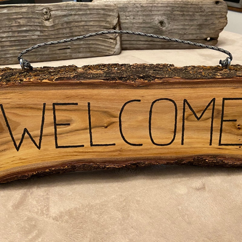 Wood Burned Sign - Etsy