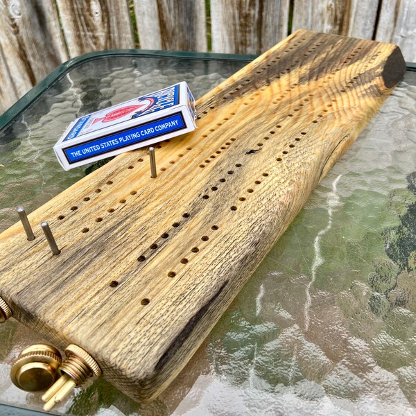 Rustic Cribbage Board - Etsy