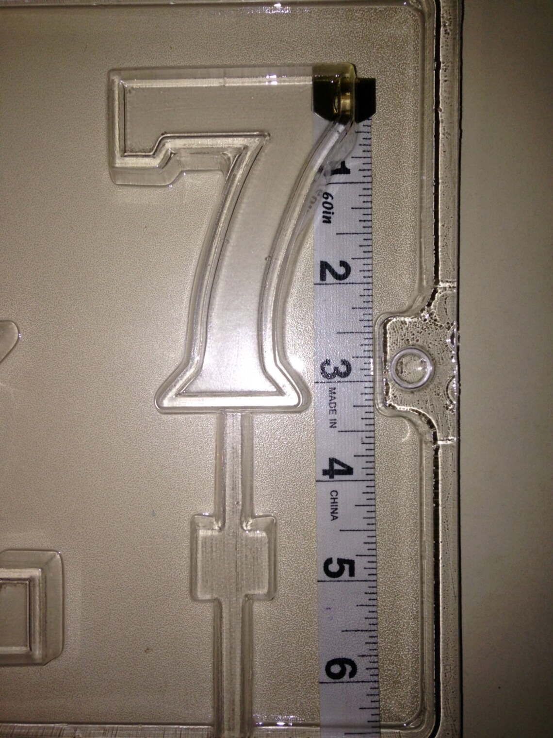 L56 - Chocolate Lollipop Mold - Number 7 - Etsy