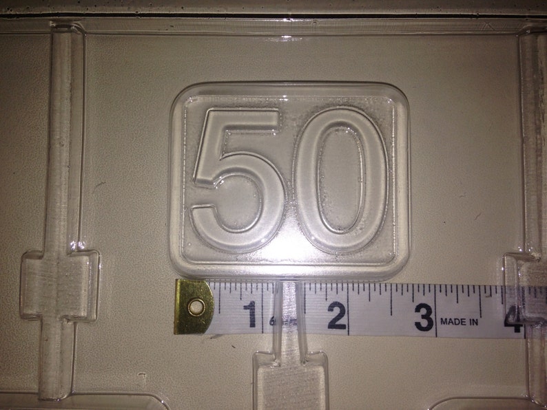L61 - Chocolate Lollipop Mold - Number 50 - Etsy