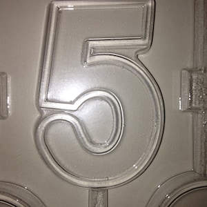 L50 - Chocolate Lollipop Mold - Number 5 - Etsy