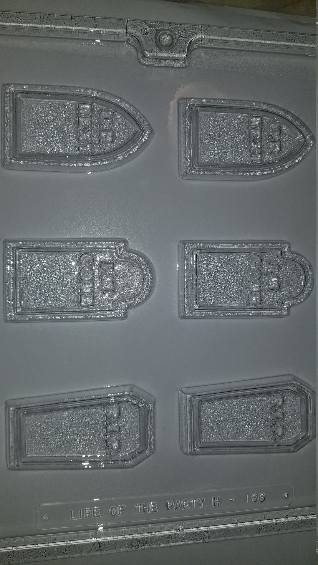 H186 Chocolate Tombstone Mold Halloween Gravestones RIP Cemetery - Etsy